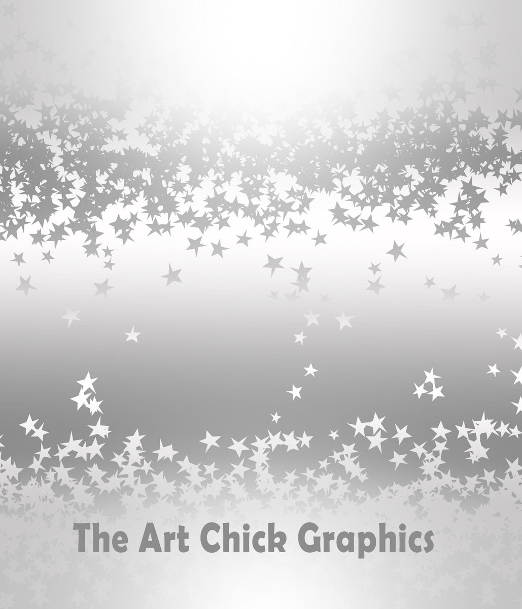 Silver Star Background - 12" x14" – The Art Chick Graphics and Design